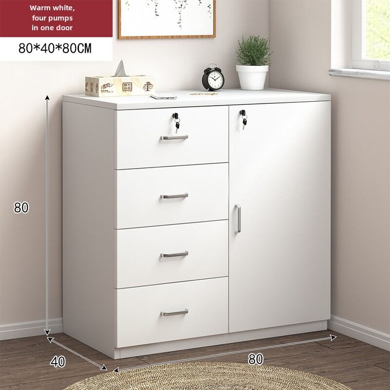 Modern Simple Kitchen Dining Room Cabinet with Drawer Lock Storage ...