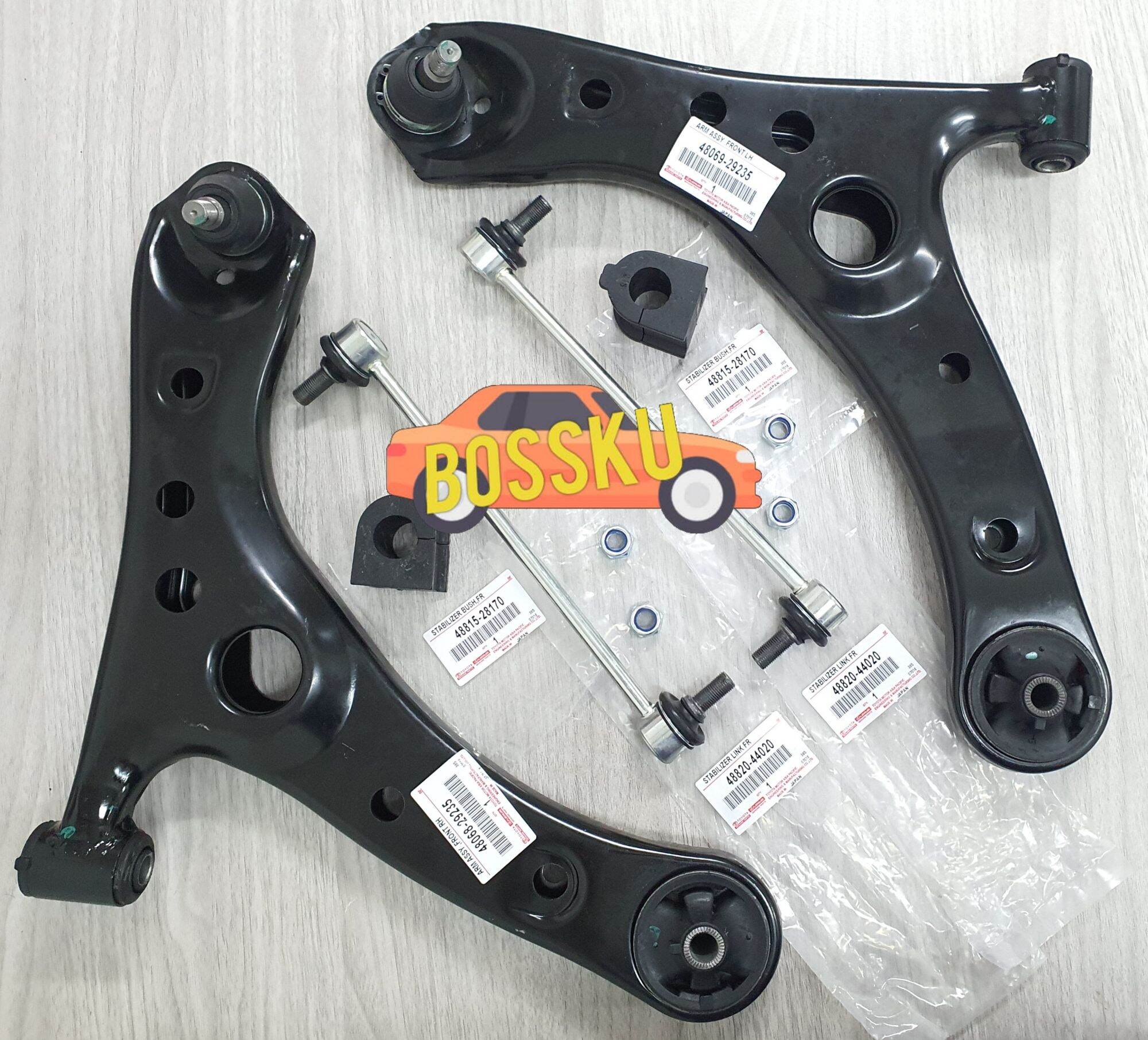 6 IN 1 SET - FRONT LOWER ARM /STABILIZER LINK/BUSH - TOYOTA NOAH / VOXY ...