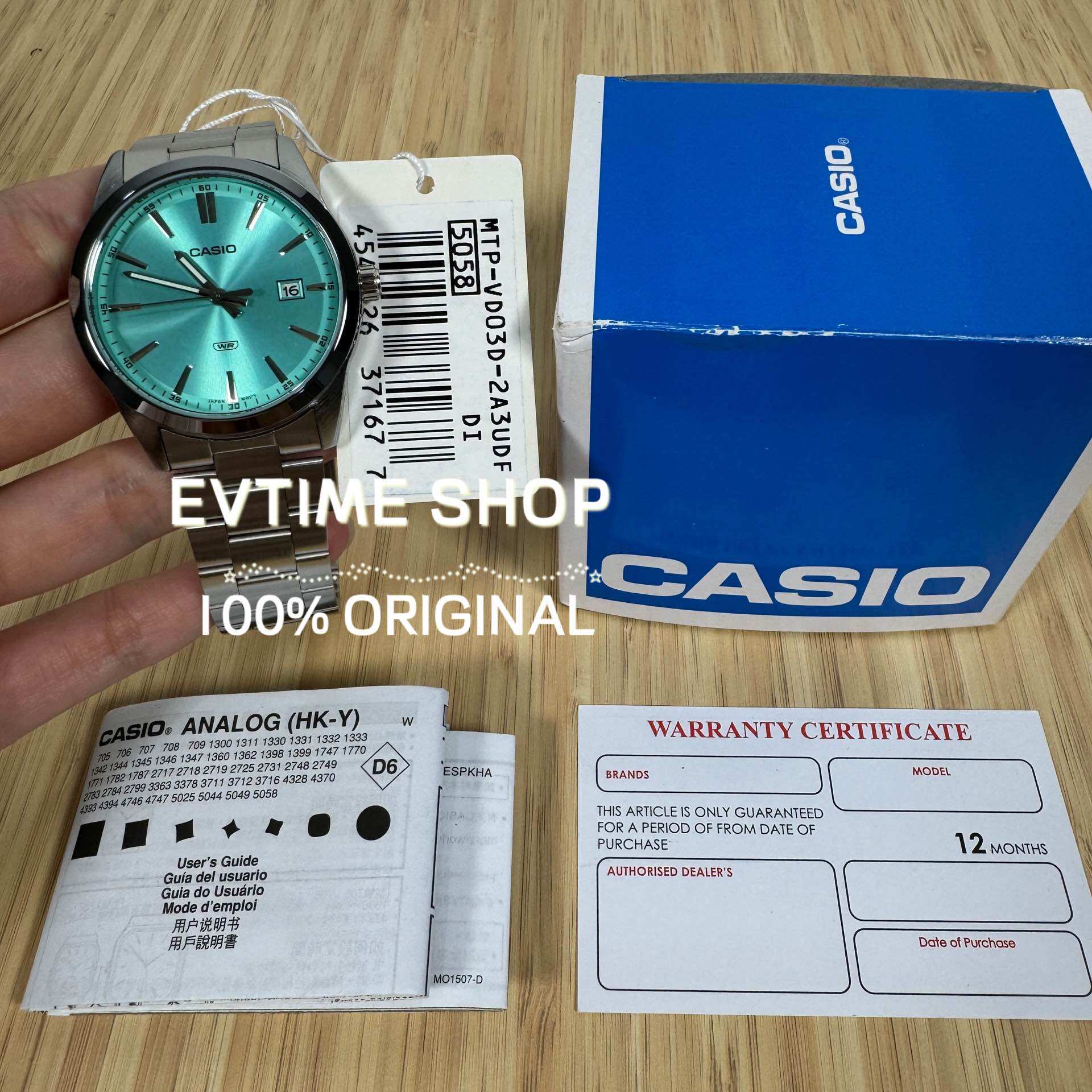 CASIO GENERAL STAINLESS STEEL MTP-VD03D-2A2 / MTP-VD03D-2A3 / MTP-VD03D ...