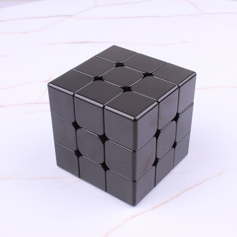 Pure Black Magnetic Magic Cube Embryo Professional Speed cubes Twist ...