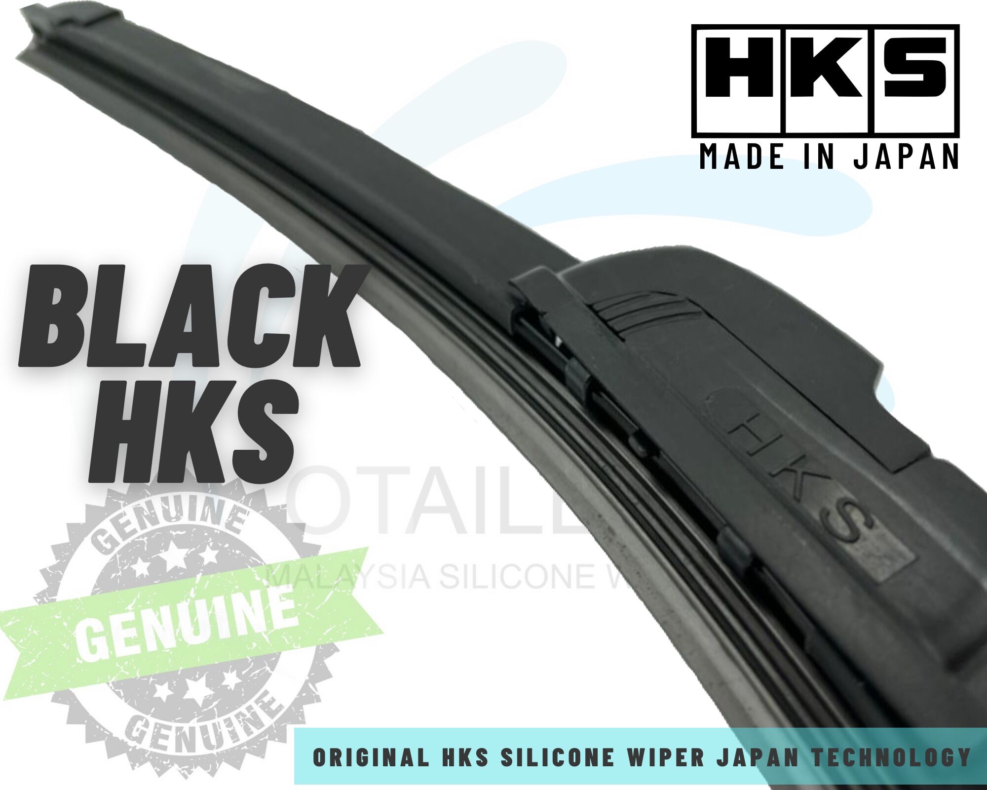 Original HKS Black Frameless Wiper Japan Technology | Lazada