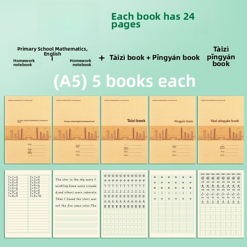 New Edition Primary School Student Homework Book Grade One Writing ...
