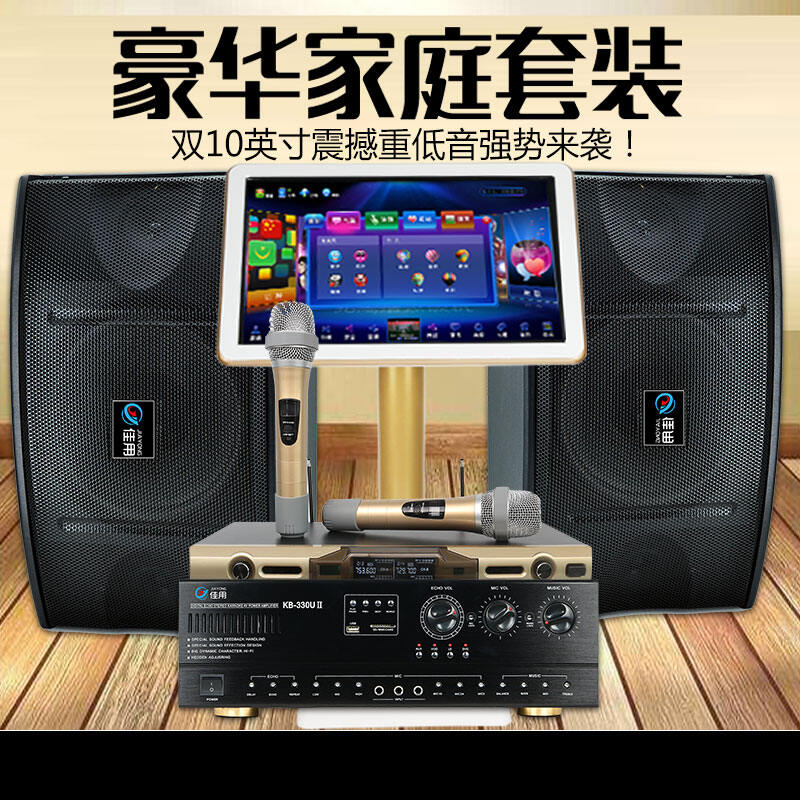 T Family KTV Karaoke Machine All-in-One KTV Stereo Suit Home Karaoke ...