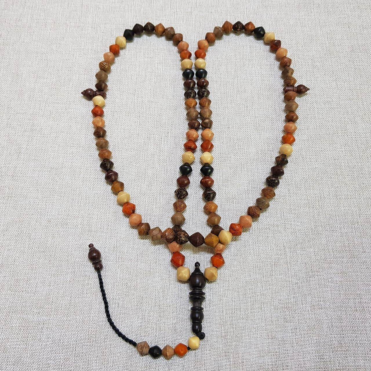 Tasbih 9 Jenis Campuran Teras Kayu Asli (Diamond/Berlian) 99 Butir | Lazada