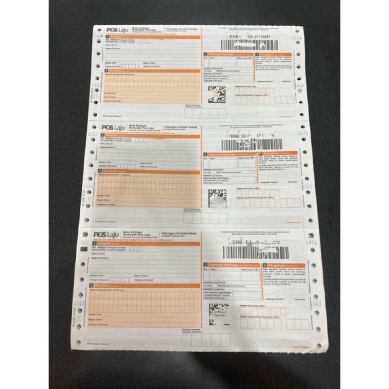 Pos Laju Consignment Note (50s) | Lazada