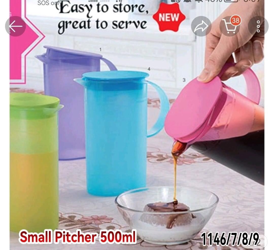 Tupperware - Small pitcher 500ml/ Jug kecil/ pengisi air kecil(1) | Lazada