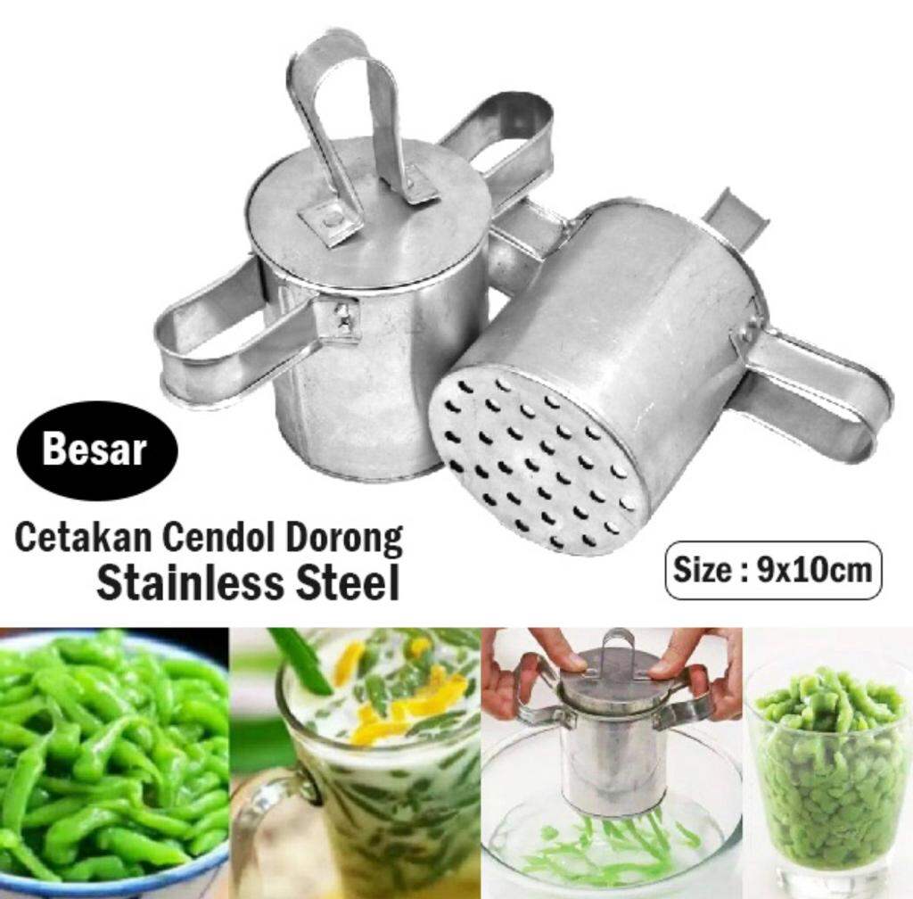 Cendol Mold Stainless Steel Push 9x10cm | Lazada