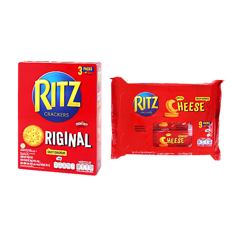 Indonesian Ritz Kavalee Mini round Heart-shaped Biscuits Salty Original ...