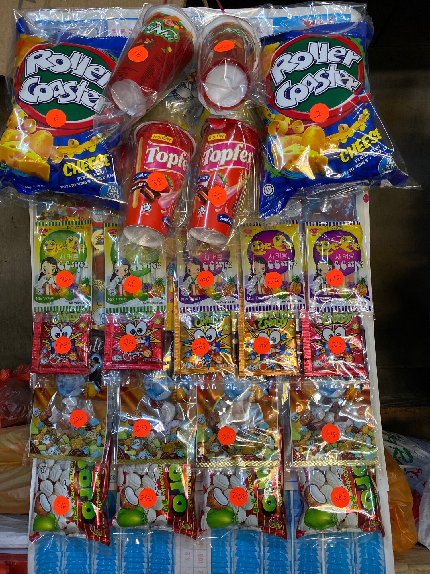 Tikam makanan 零食抽抽乐 food lucky draw board games | Lazada