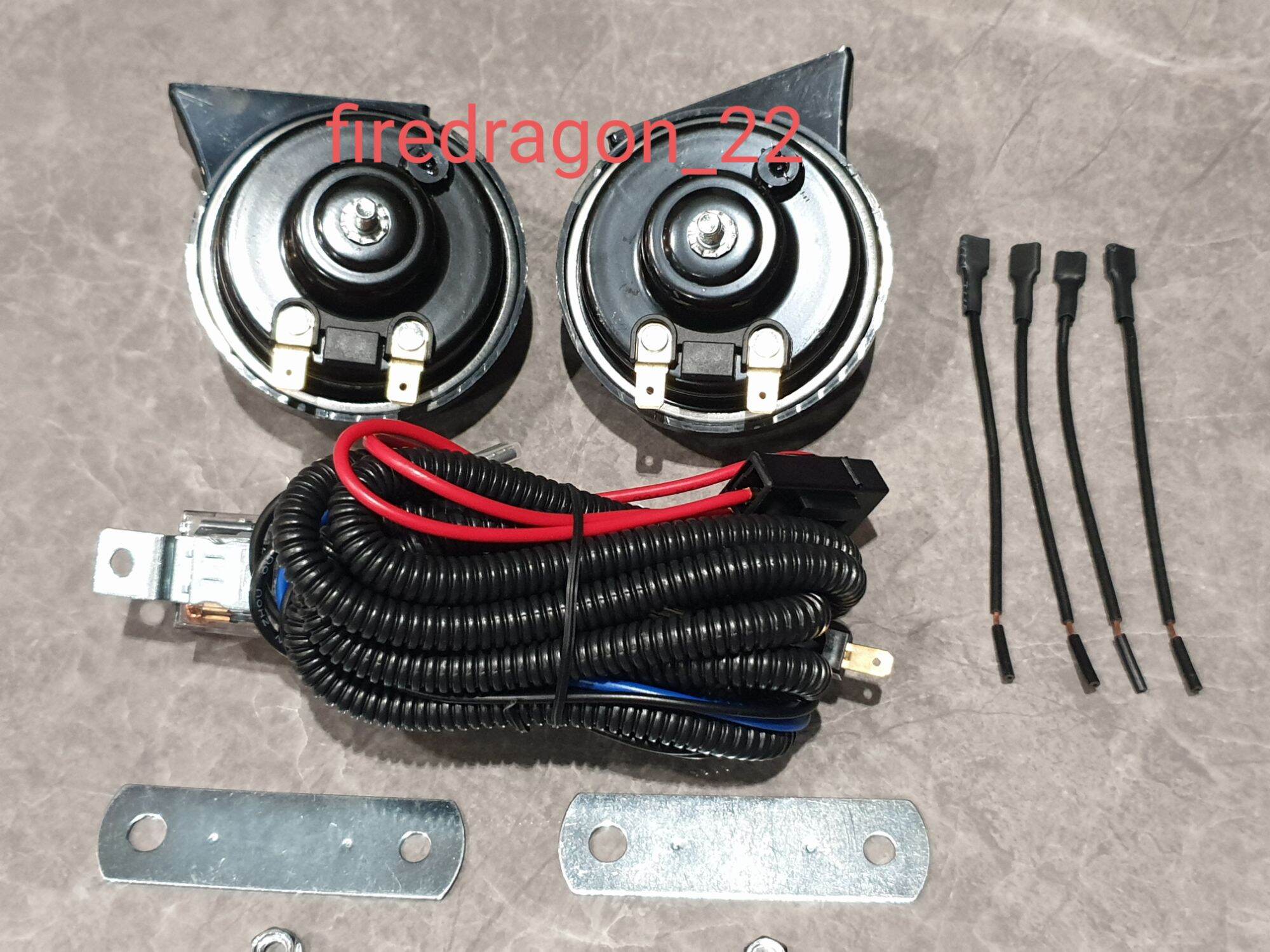 12V Horn Relay Wiring Kit Wayar Relay Hon Kereta Horn Wire Kit Perodua ...