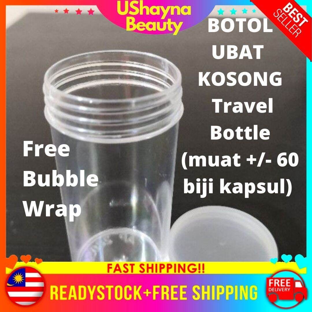 5pcs Botol Ubat Kosong Botol Kapsul Kosong Botol Kapsul Kecil Travel ...