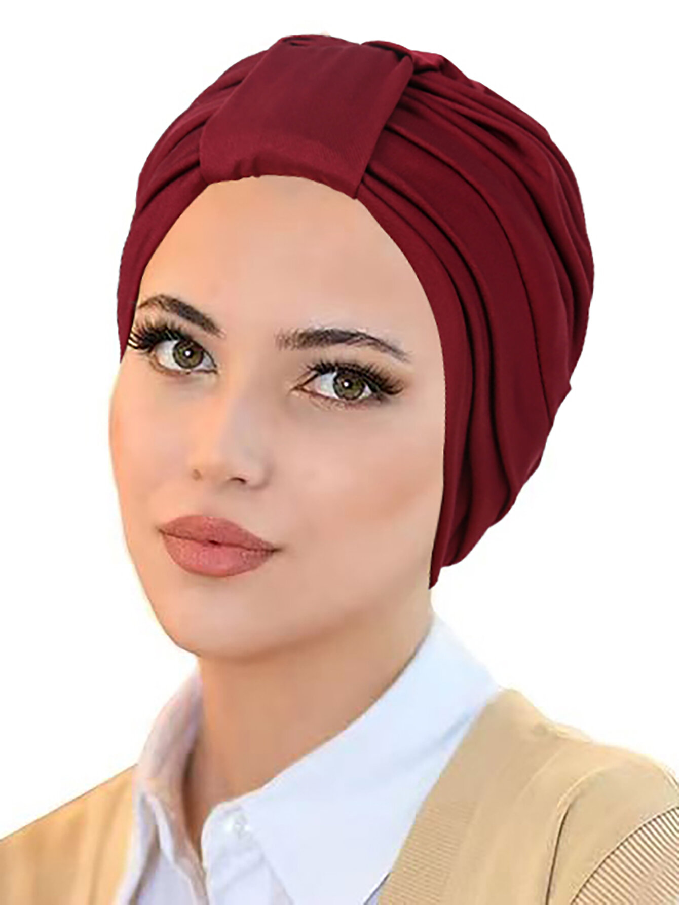 Solid Color Muslim Hijab Caps Women Wrap Head Ramadan Soft Elastic ...