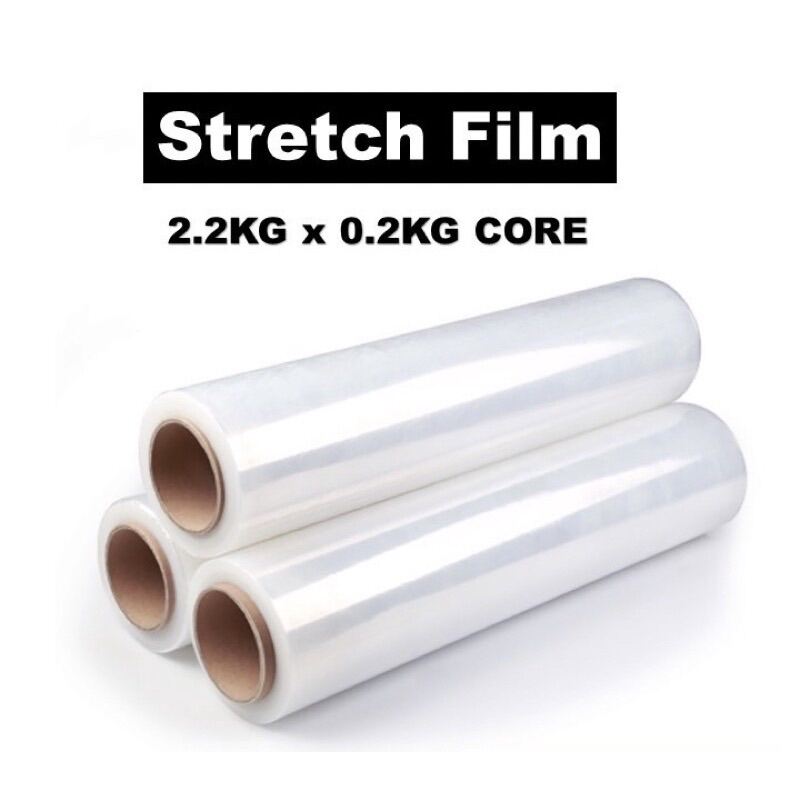 READY STOCK Stretch Film 500mm X 2.2KG (0.2KG CORE) Wrapping Film 2.2kg ...