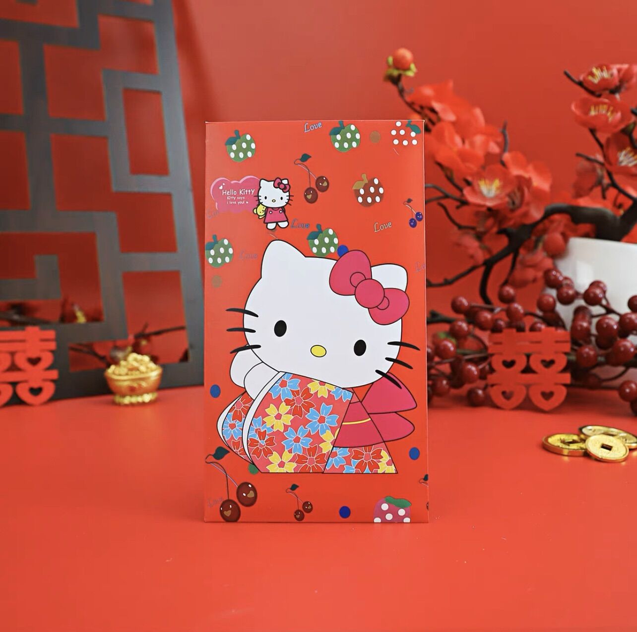 CNY Hello Kitty Ang Bao Red Packet 凯蒂猫新年红包封 | Lazada