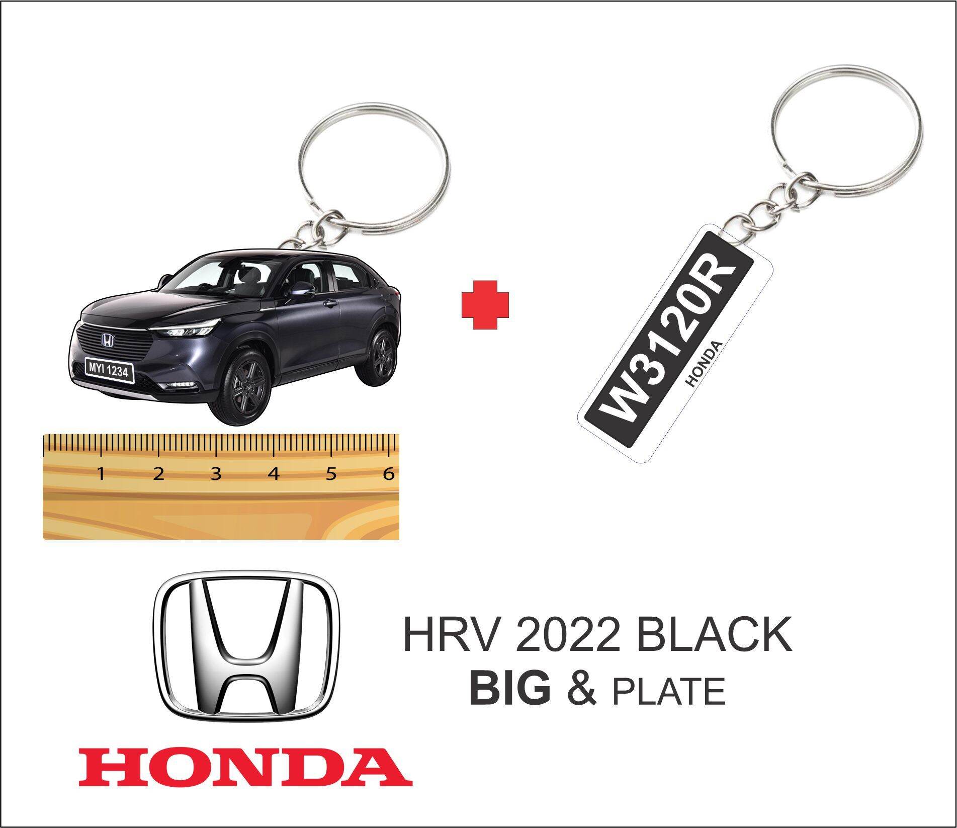honda Hrv 2022 black keychain hr-v (2d) | Lazada