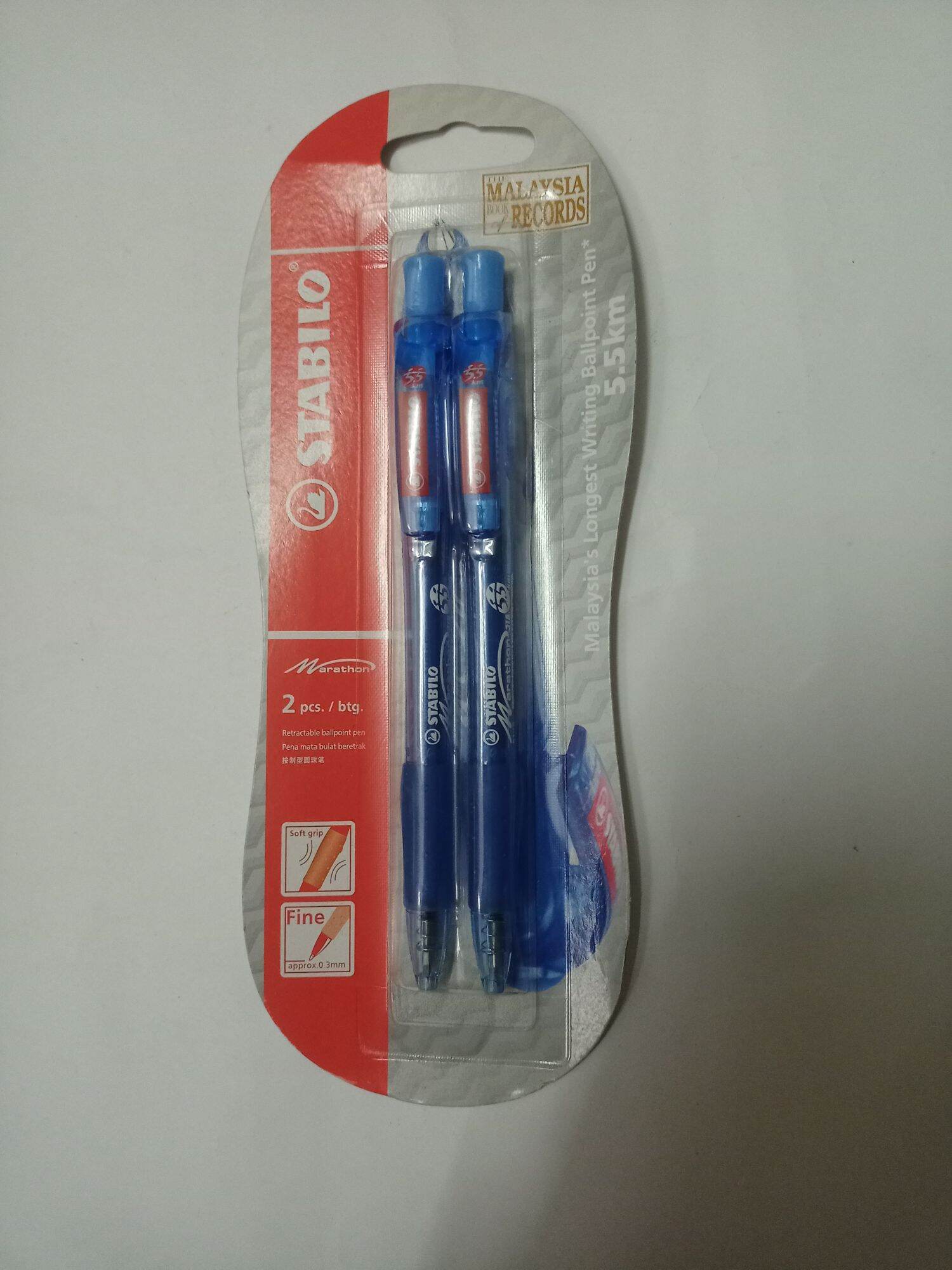 Stabilo Marathon 318 Malaysia s Longest Writing Ballpoint Pen 5 5KM 0