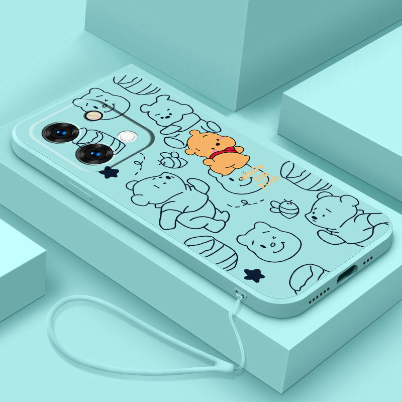 Redmi 15C Poco C85 Premium Silicon Case Cute Winnie The Pooh Case Soft ...