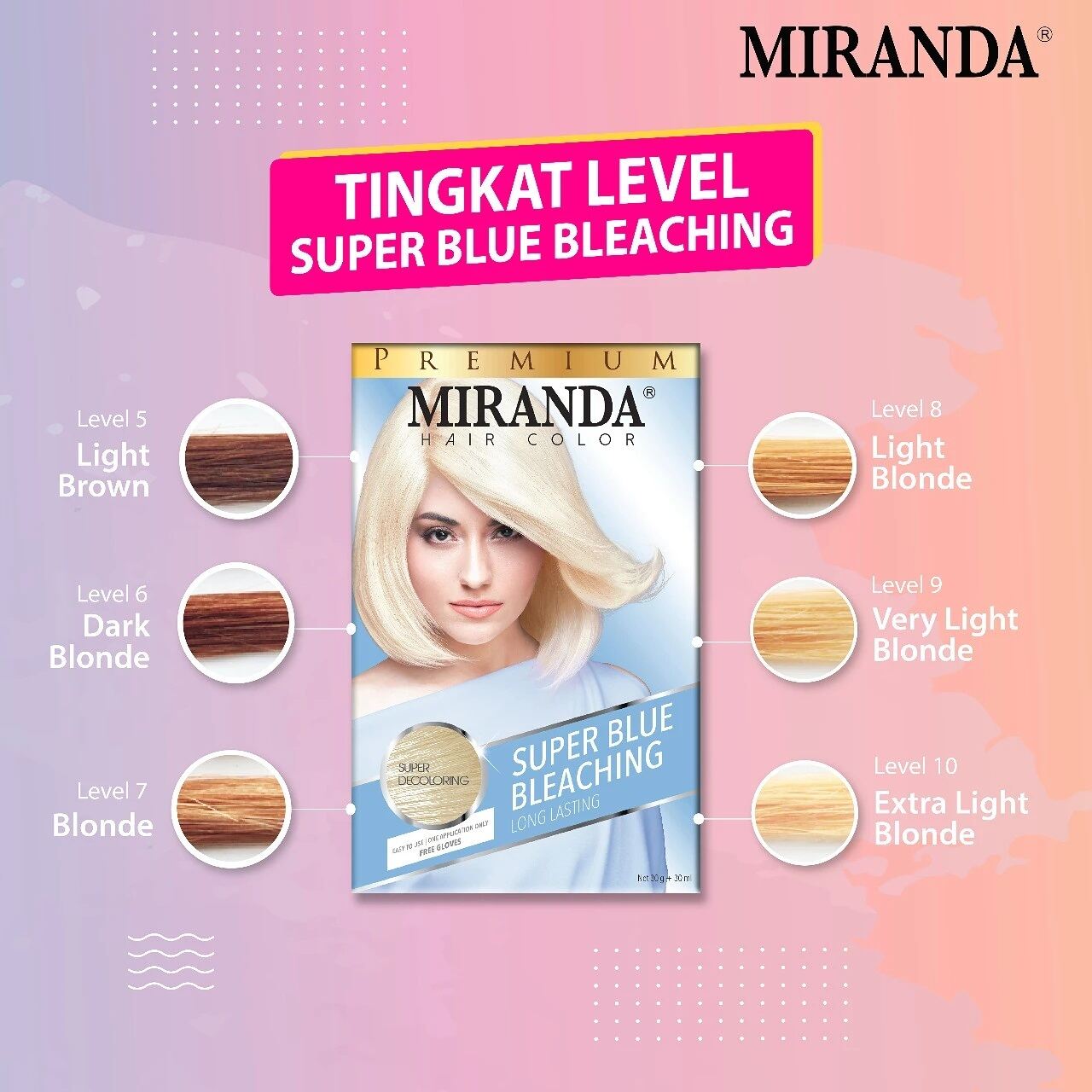 Miranda hair color pastel series/cat rambut permanen super blue ...