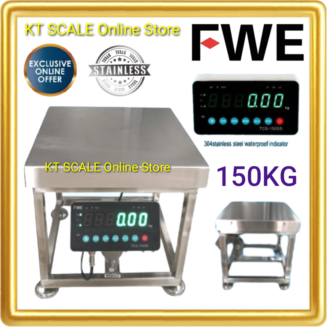 150KG FWE FULLY STAINLESS STEEL BODY PLATFORM SCALE CHICKEN SCALE TCS ...