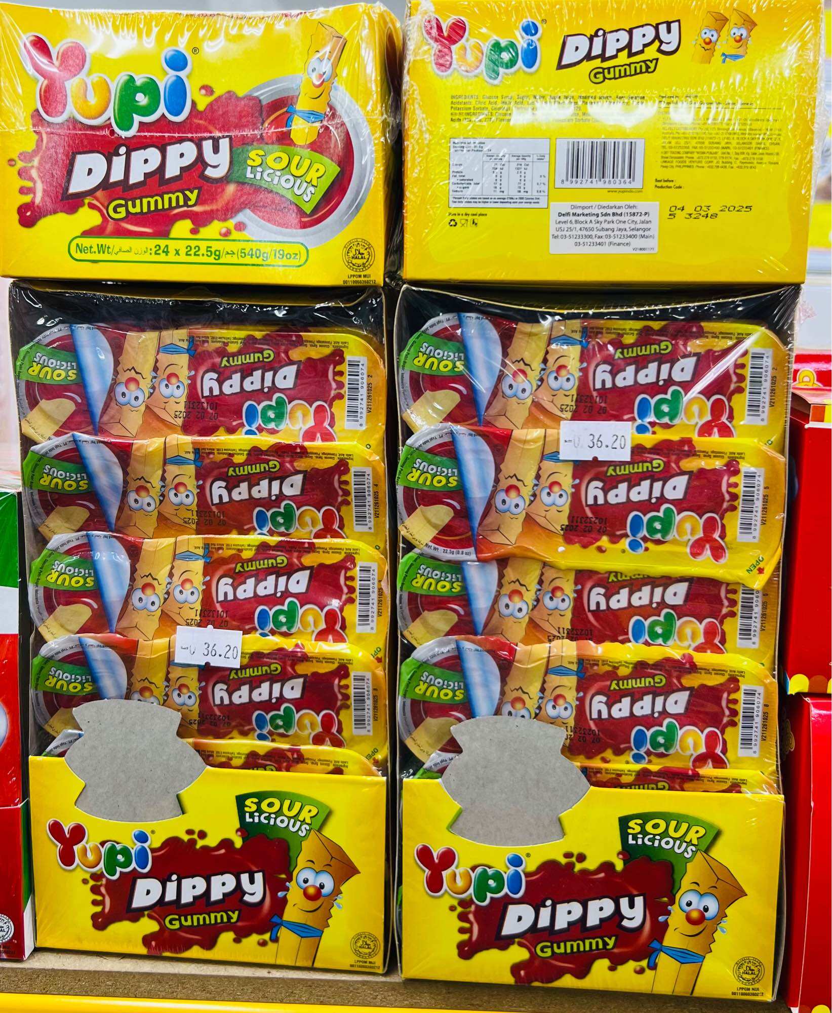 24S YUPI DIPPY GUMMY SOUR LICIOUS HALAL | Lazada