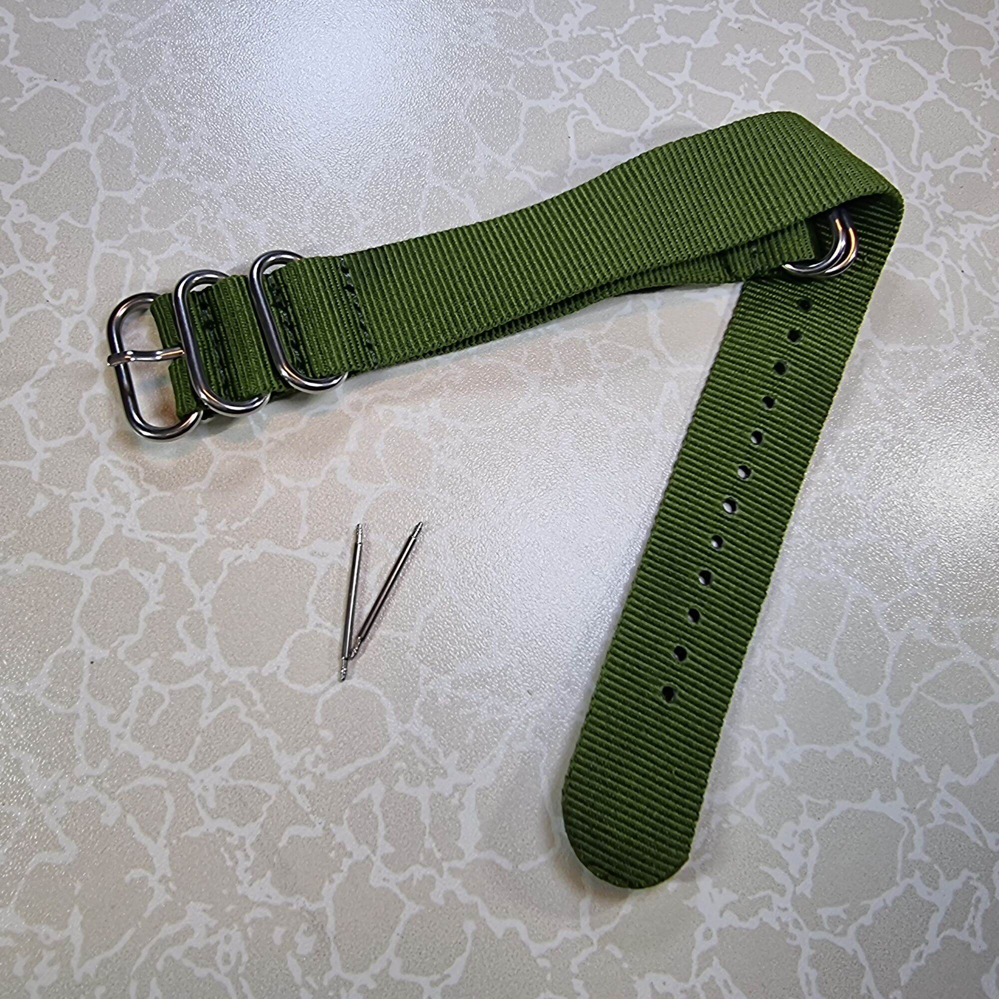 18mm 20mm 22mm 24mm Black Green Zulu Nato Nylon Wrist Watch Strap 5 ...