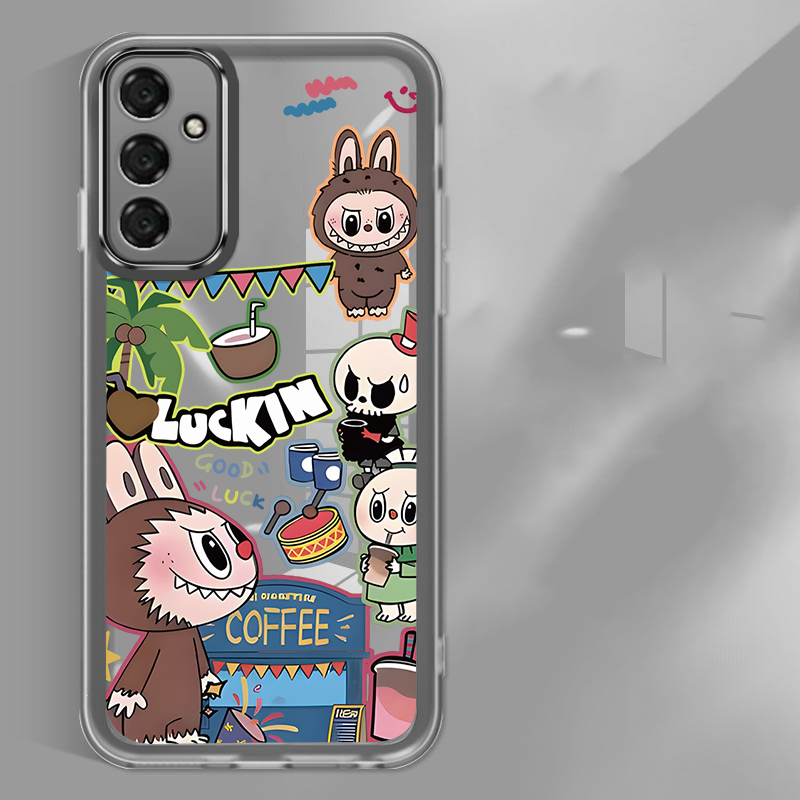 Samsung S25 FE Crystal Clear Casing Cartoon Labubu Case Clear Back ...