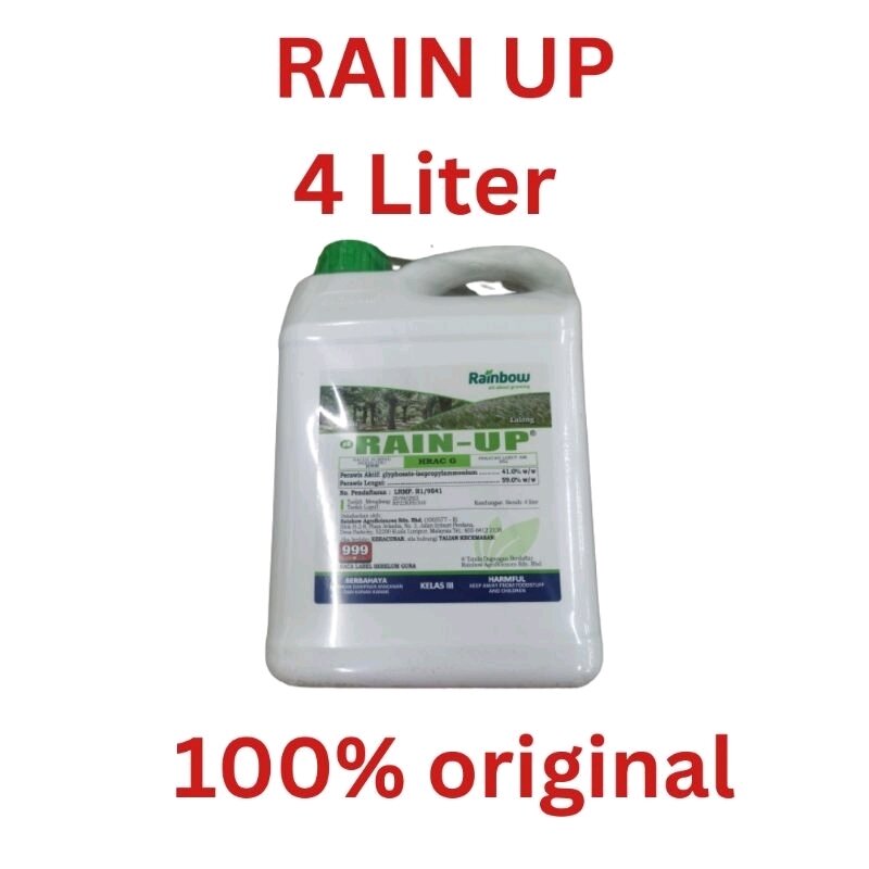 RAIN UP 4 Liter Glyphosate 41% (Sama Fungsi ECOMAX TYPHOON KEN UP ...
