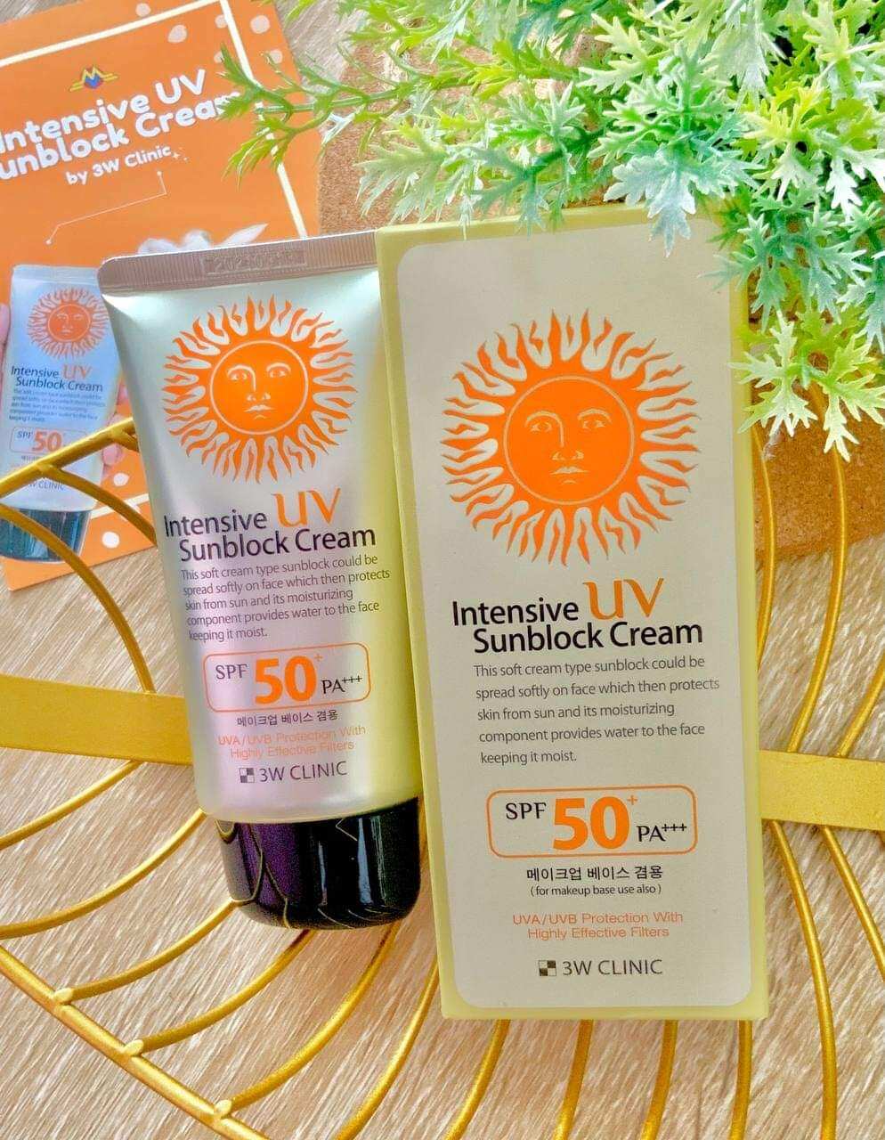 🔥ORIGINAL 3W Clinic Intensive Sunblock Cream | Lazada