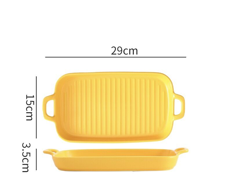 SUPERRCUP PREMIUM GRADE FOOD SAFE CERAMIC COLOURFUL BAKING LONG PLATE ...