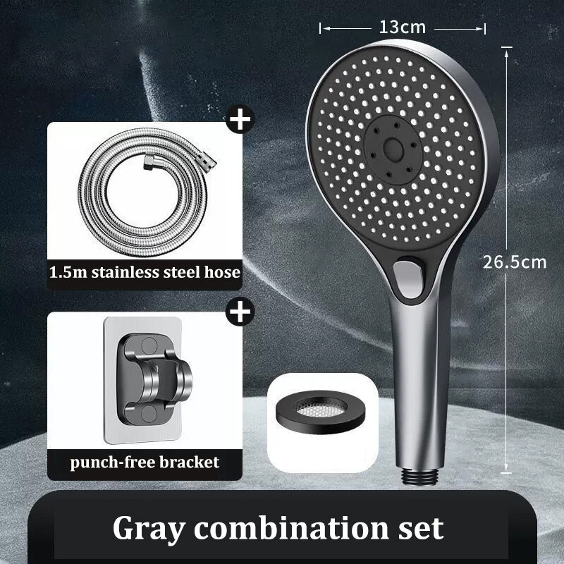 Three-speed High-pressure Shower Head With Large Panel Super Powerful ...