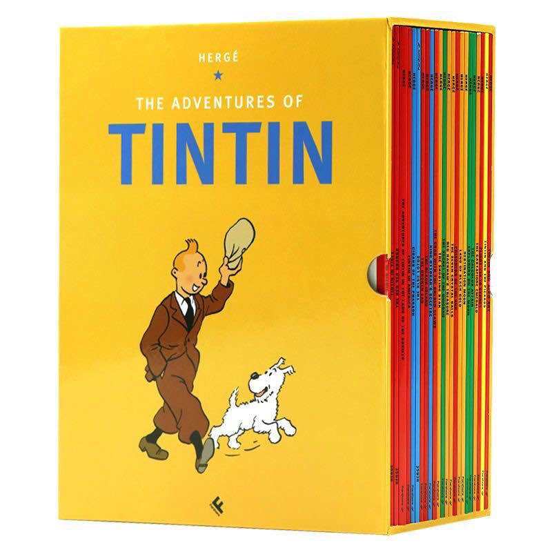 （23 Large Size Books）The Adventures of TINTIN English Comics | Lazada