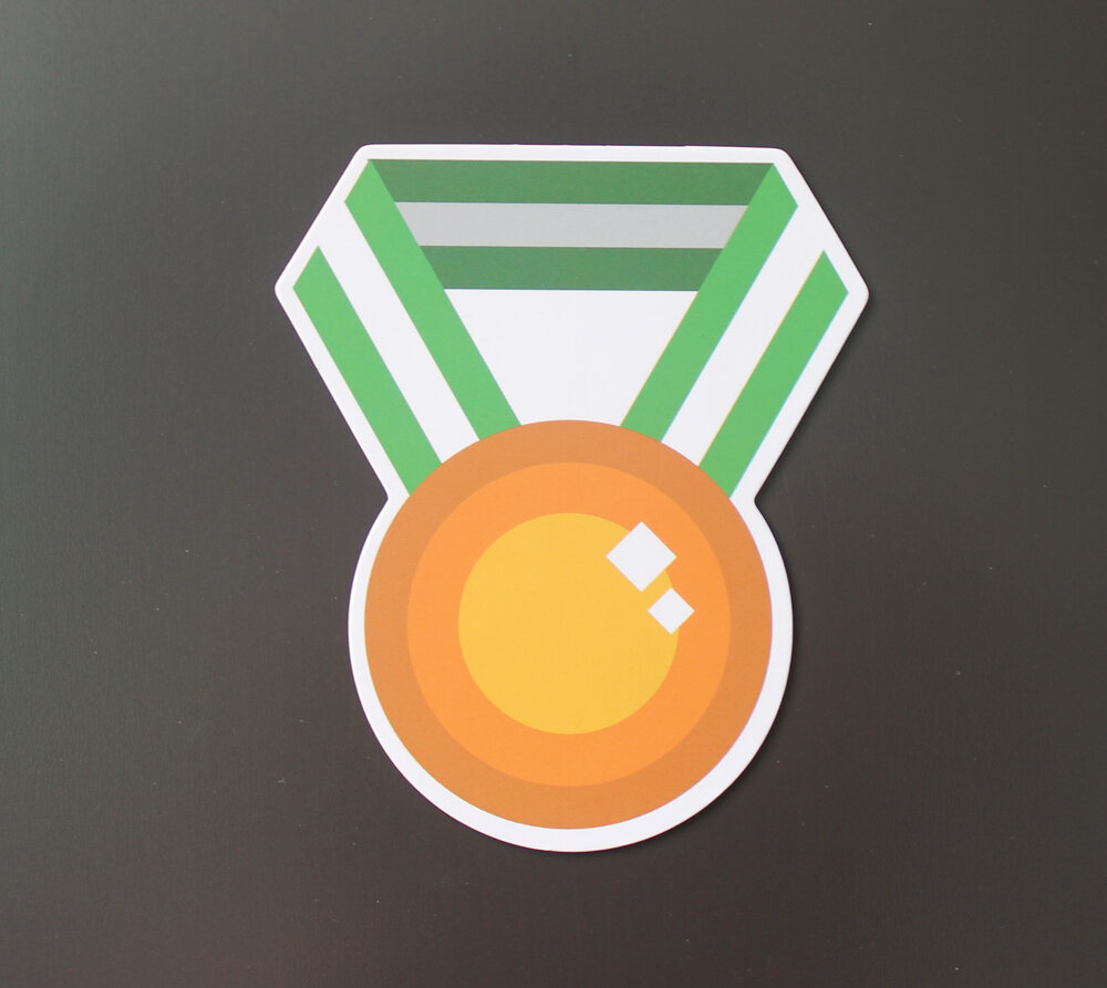 Gold Medal Silver Medal Bronze Medal Magnetic Sticker Teaching Aids ...