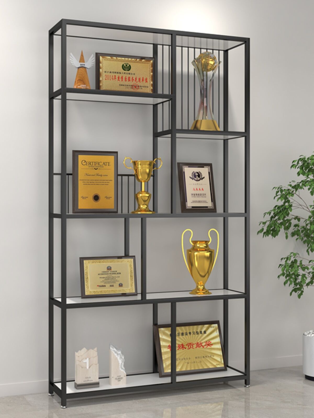 Office Certificate of Honor Display Cabinet Iron Paint-Free Board ...