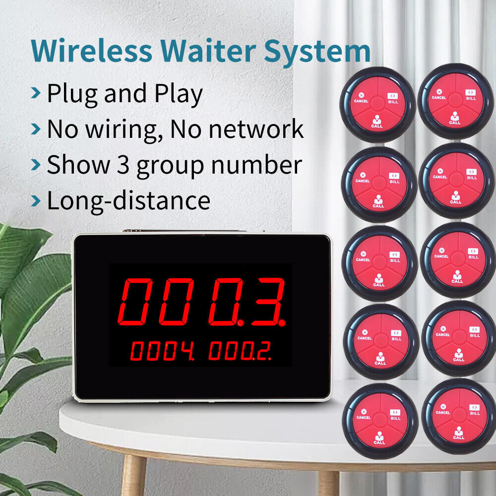 Restaurant Table Buzzer Pager Calling System Wireless Waiter Calling ...