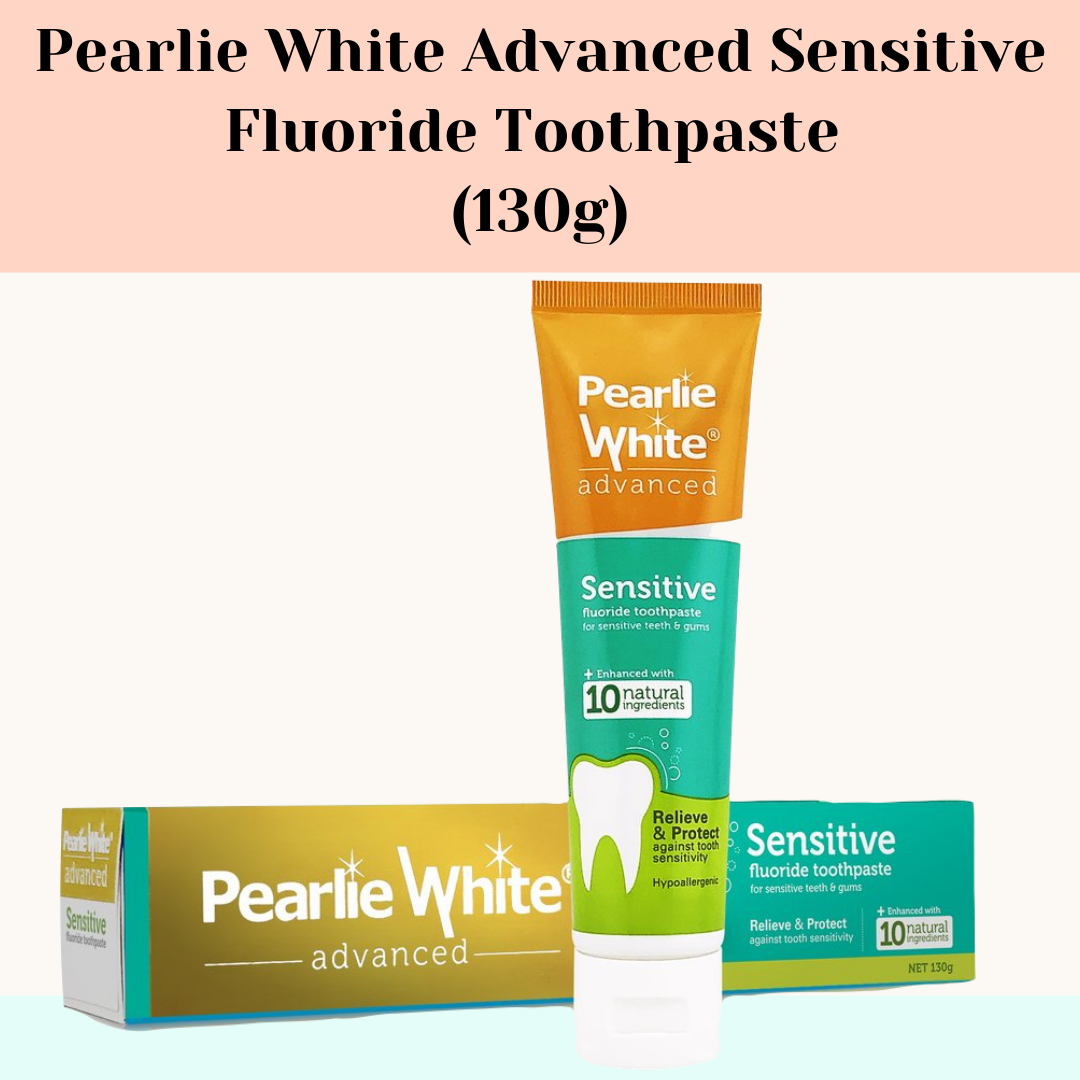 Pearlie White Advanced Sensitive Fluoride Toothpaste 130g | Lazada