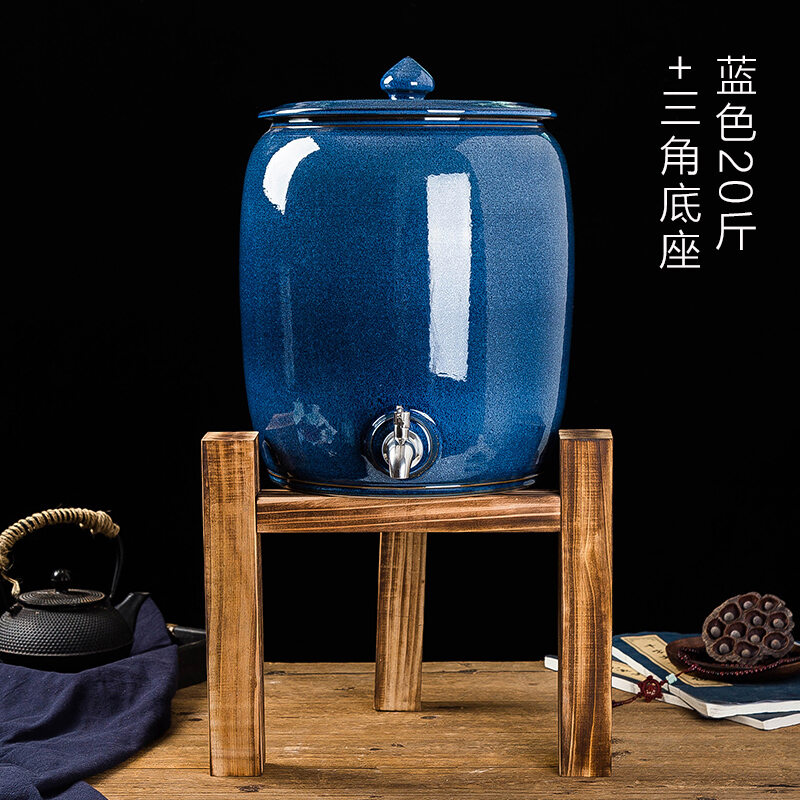 Jingdezhen Ceramic Water Vat Bucket Water Dispensers Teapot Household ...