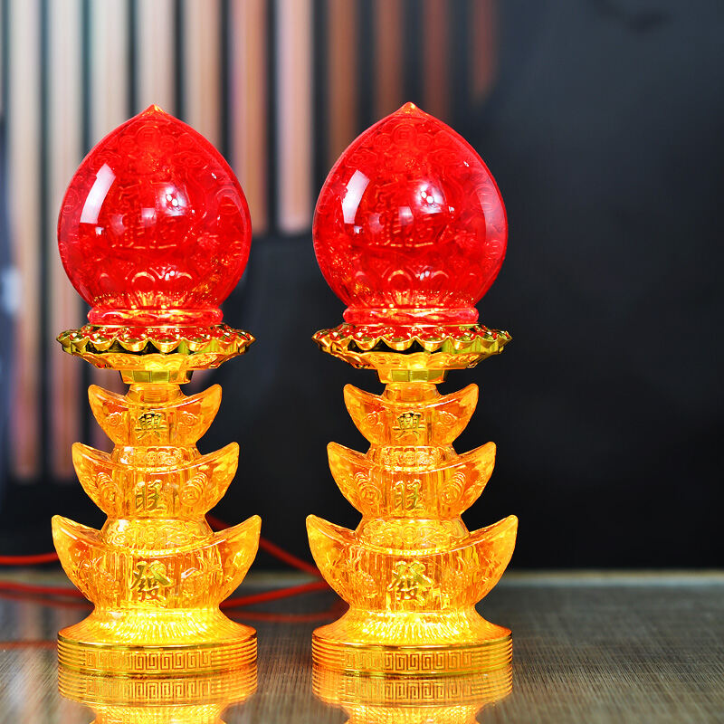 Electric Candle Buddha Shrine Led God of Wealth Lamp Fairy Lamp Buddha ...