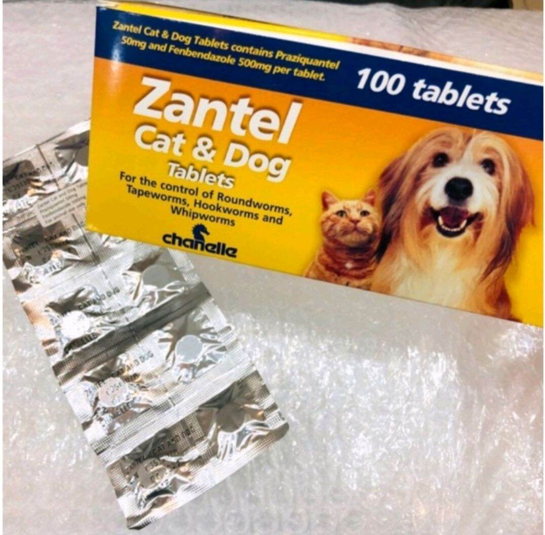 Zantel Cat & Dog Tablets -1 table for 10kg bodyweight | Lazada