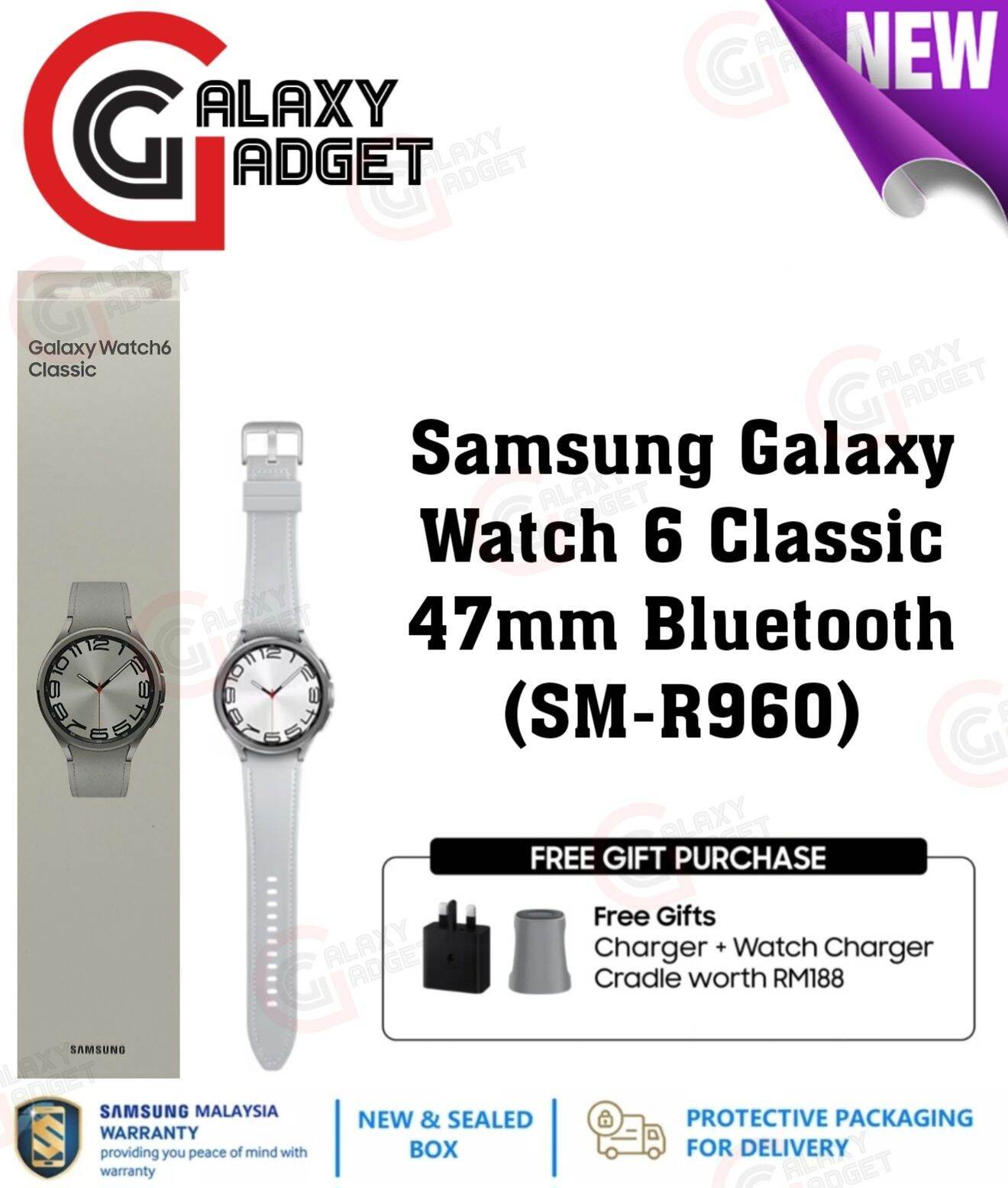 Original Samsung Galaxy Watch 6 Classic 47mm Bluetooth (SM-R960) | Lazada