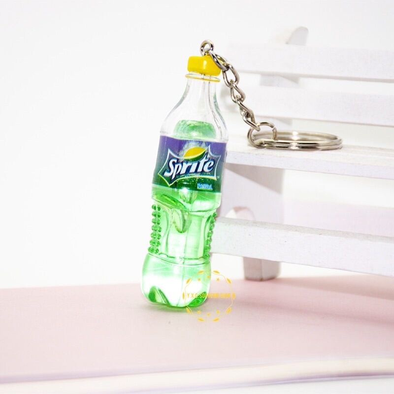 【Ready Stock】Pepsi Sprite Fanta Coca-Cola Bottle Keychain Soft Drink ...