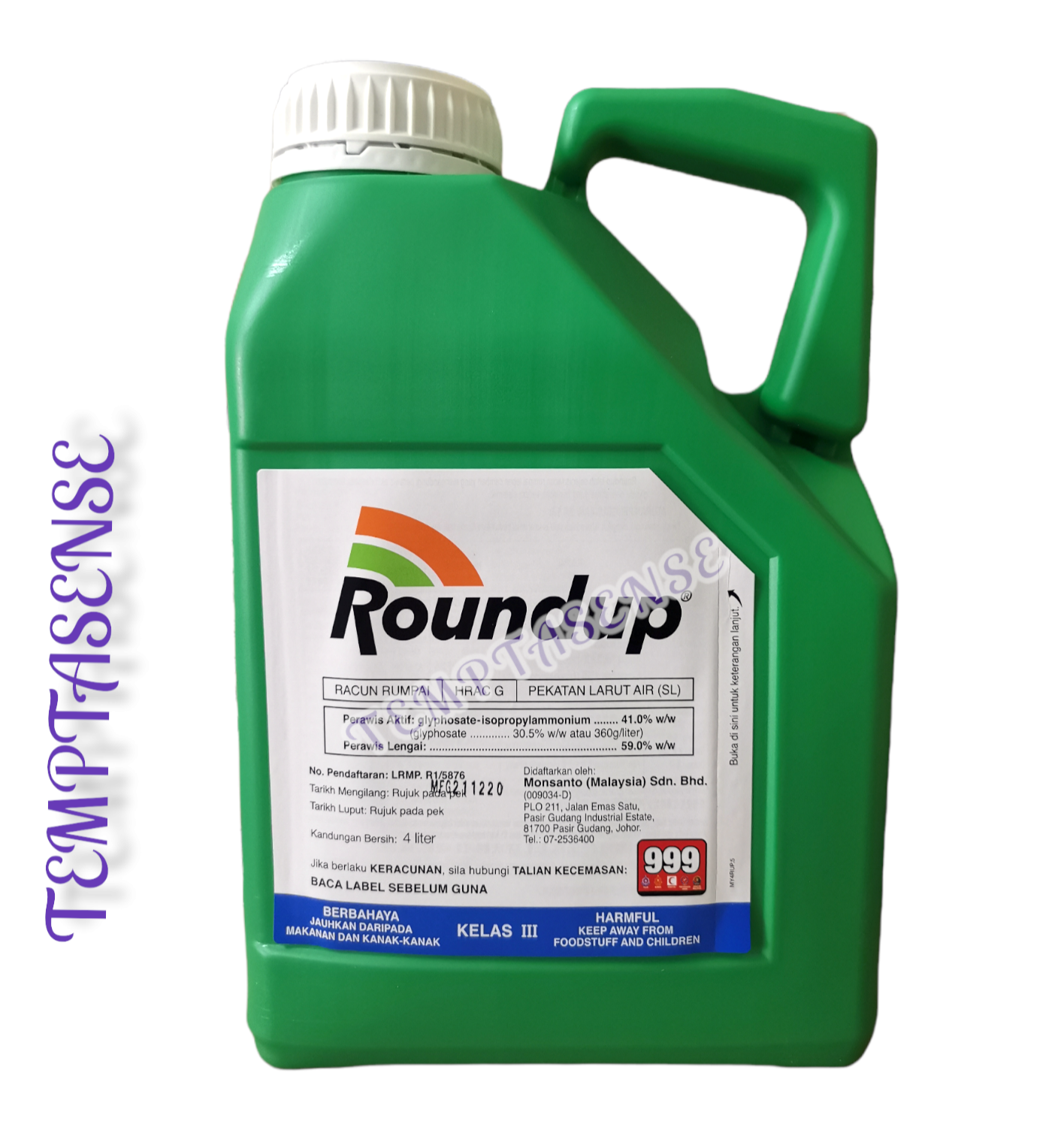 Roundup 4L 41% Glyphosate (Herbicide/Racun Rumpai) | Lazada