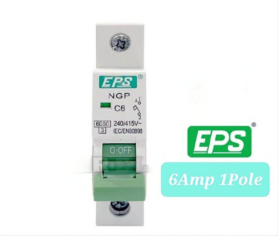 EPS JMS 1Pole 6kA mcb 6A 10A 16A 20A 32A miniature circuit breaker | Lazada