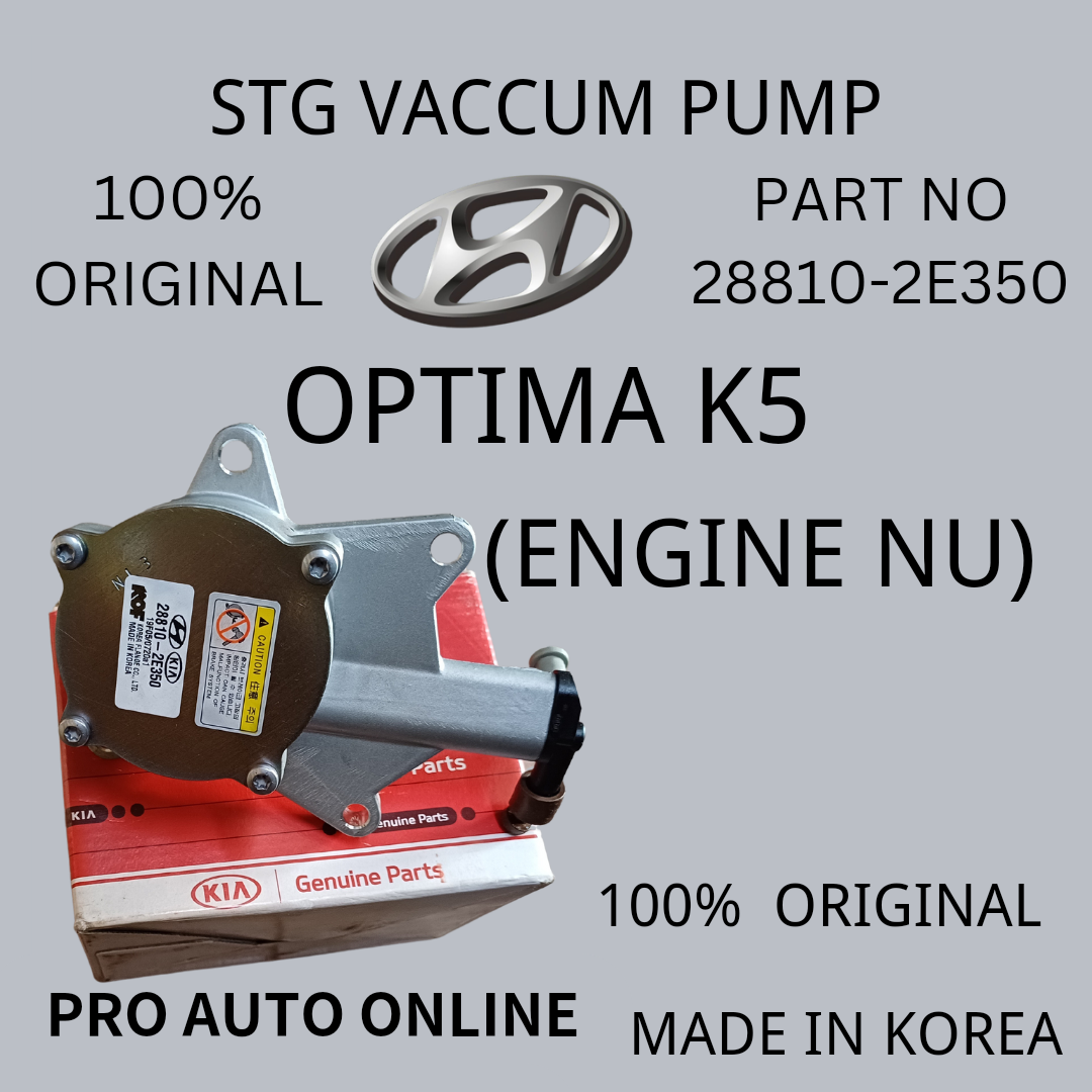 28810-2E350 STG VACCUM PUMP KIA OPTIMA K5 (ENGINE NU) 100% NEW ORIGINAL ...