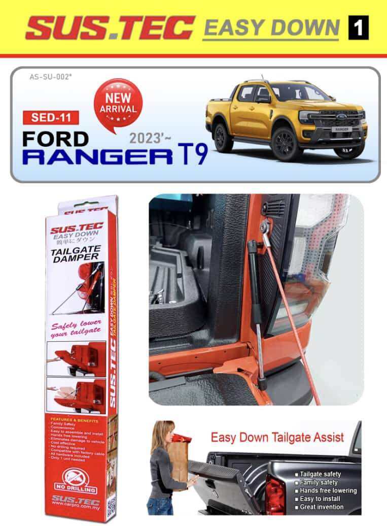 Ford ranger T9 2023 - front bonnet absorber damper strut suspension ...