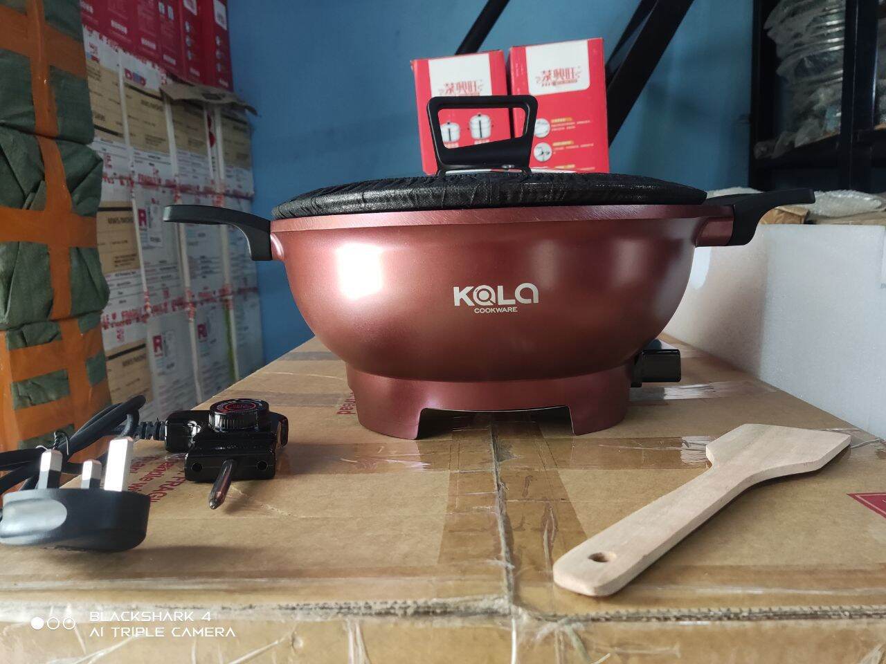 KALA 32cm Multipurpose Electric Cooking Pot Multicooker With Glass lid ...