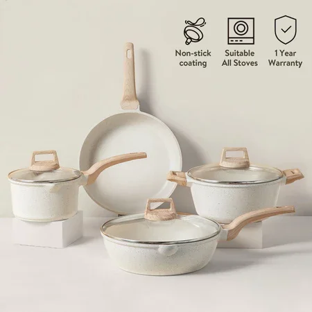 kitchen set wok 4PCS Non sticky Cookware Set Teflon Non Stick Coating ...