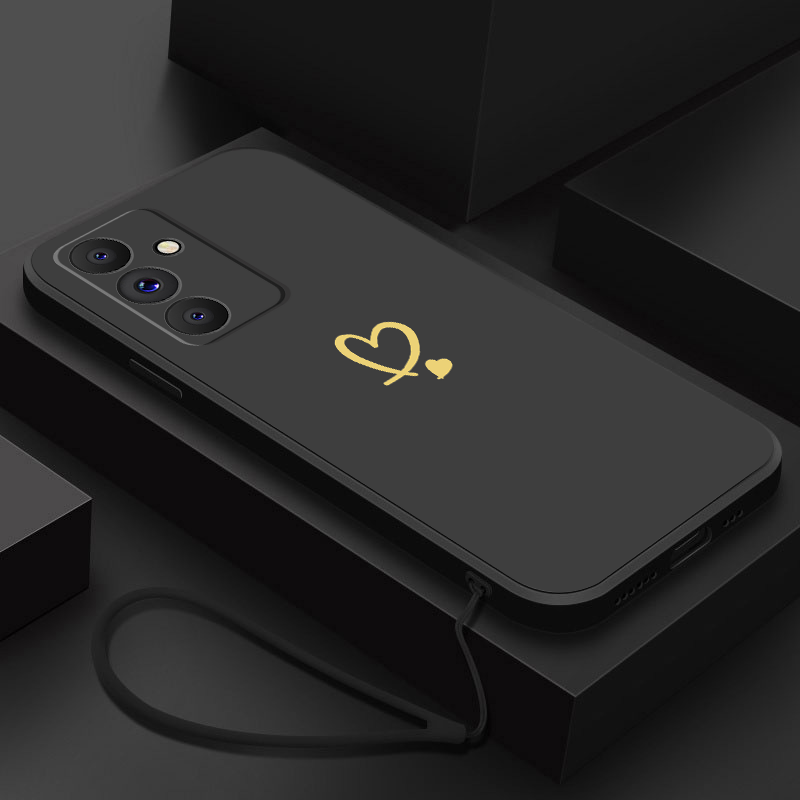 Samsung A17 samsung A07 A17 5G Artistic Love Heart Silicon Case Cute ...