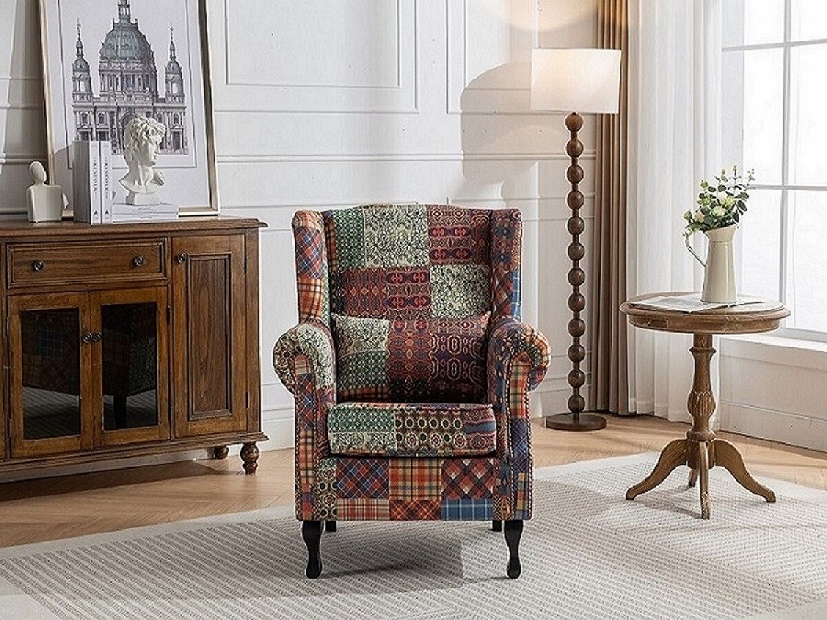 High Back Single Person Tiger Chair American Style Country Vintage ...