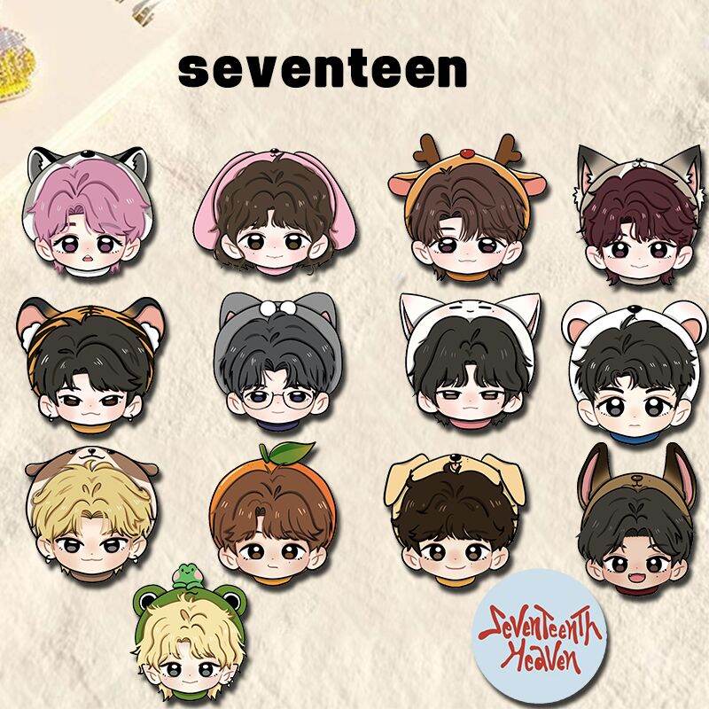 Cartoon Student Badge Pin Se7en Anime Bag Accessories Kpop Fan Art ...