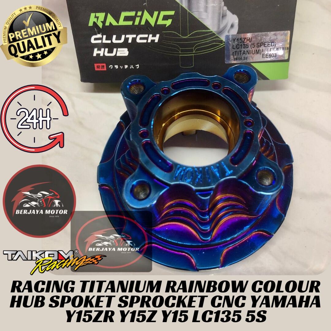 RACING TITANIUM RAINBOW COLOUR HUB SPOKET SPROCKET CNC YAMAHA Y15ZR Y15Z Y15 LC135 5S | Lazada